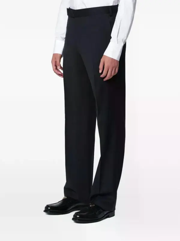 LARDINI Pressed-crease Tailored Trousers