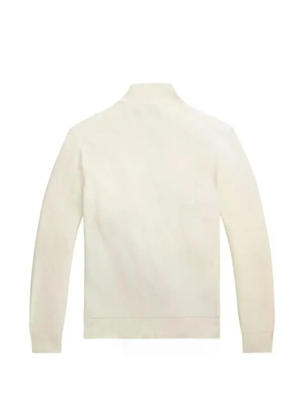 Polo Ralph Lauren Quarter-zip Logo-embroidered Sweater