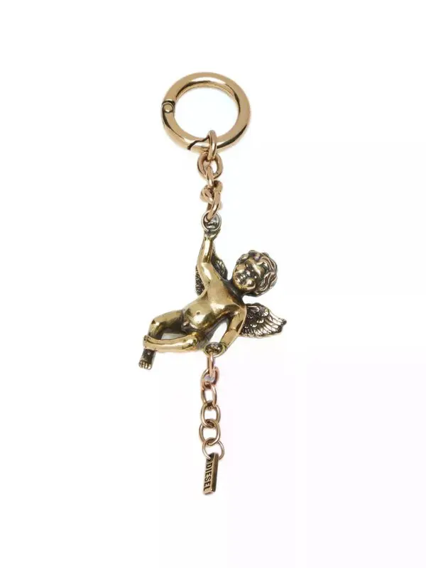 DIESEL® Angel Charm Keyring - Gold