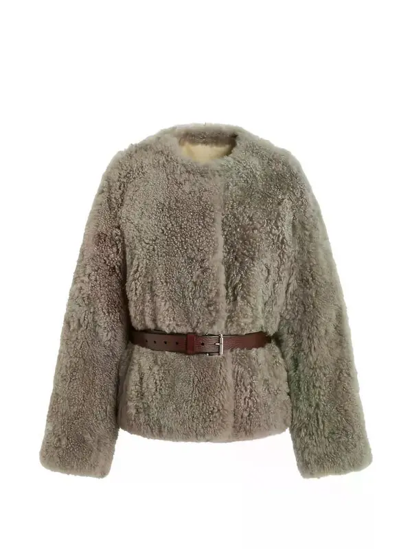 P.a.r.o.s.h Belted Cashmere Jacket - Brown
