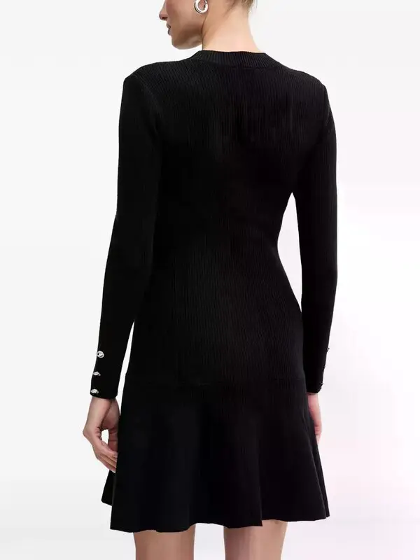 MORGAN Ribbed Knit Crewneck Mini Dress