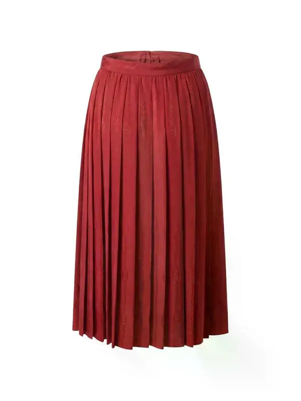 Gucci Silk Midi Skirt - Red