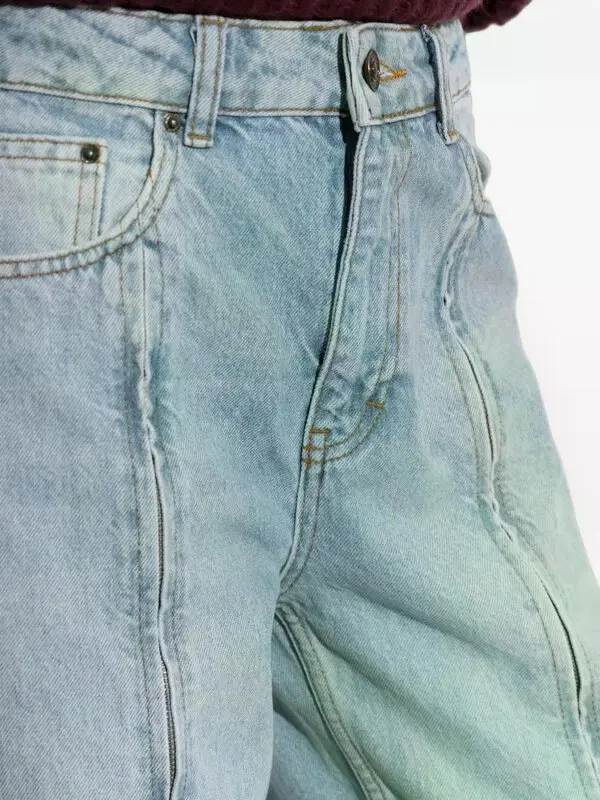 ROTATE BY BIRGER CHRISTENSEN Straight Denim Zip Jeans Light
