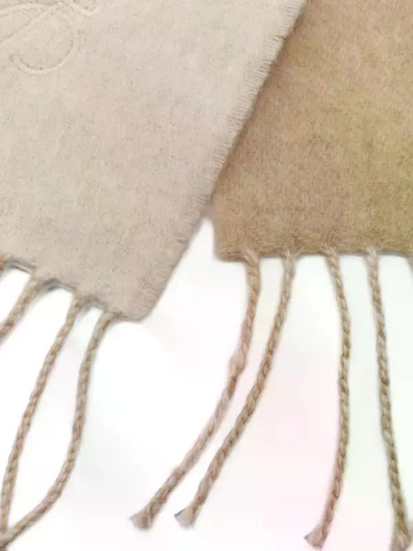 Loewe 2010s Anagram Fringed Scarf