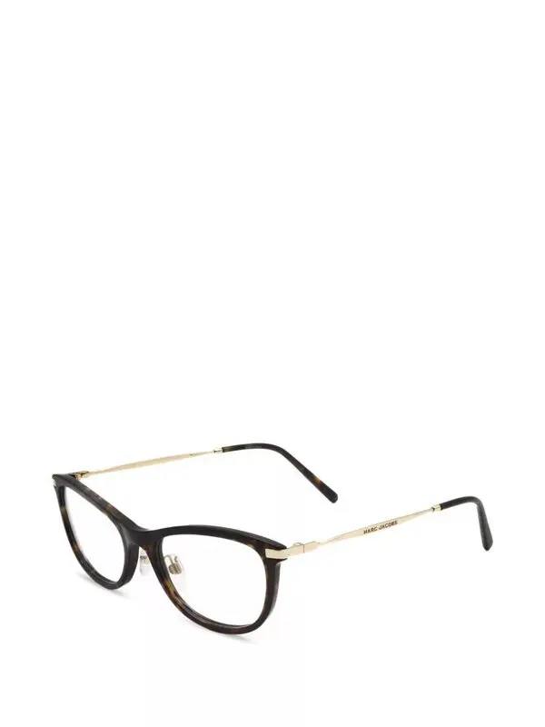 Marc Jacobs Tortoiseshell Effect Cat-eye Eyeglasses