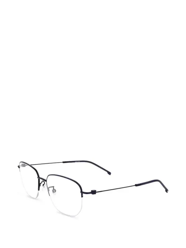 BOSS Geometric Frame Eyeglasses