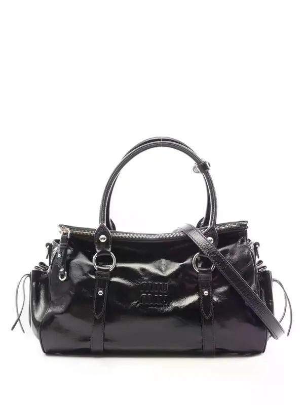 Miu Miu 2020s Shiny Leather Tote Bag