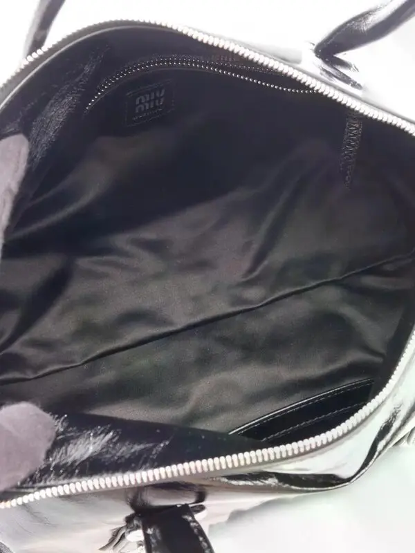 Miu Miu 2020s Shiny Leather Tote Bag