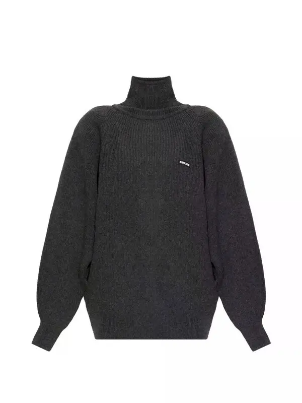 ROTATE BY BIRGER CHRISTENSEN Knit Highneck Jumper - Grey