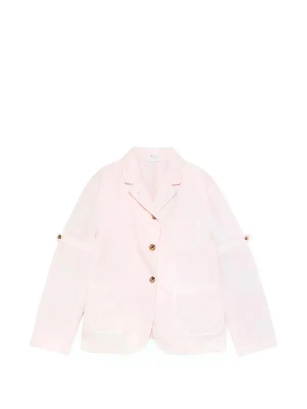 Thom Browne Button-up Notched-lapels Jacket - Pink
