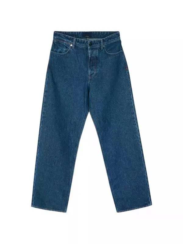 Stone Island Logo-patch Straight-leg Jeans
