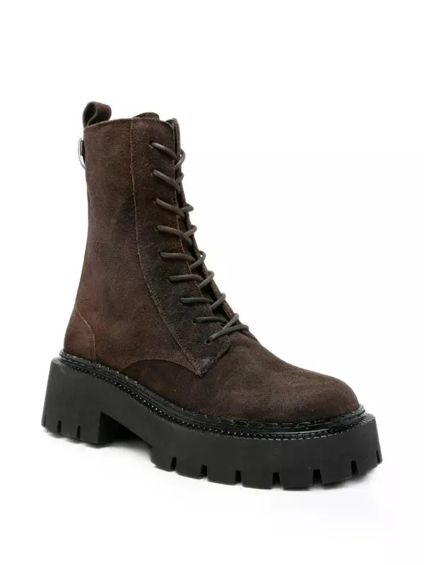 VIC MATIE Lace-up Suede Ankle Boots
