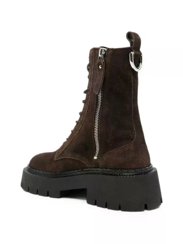VIC MATIE Lace-up Suede Ankle Boots