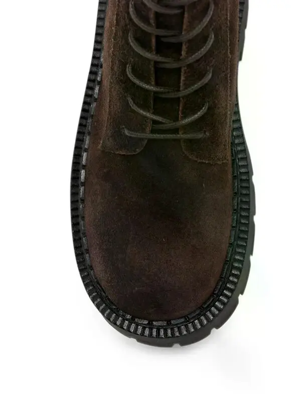 VIC MATIE Lace-up Suede Ankle Boots