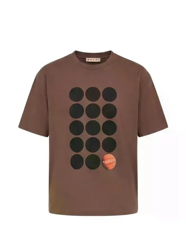 Marni Cotton T-shirt With Planet-print