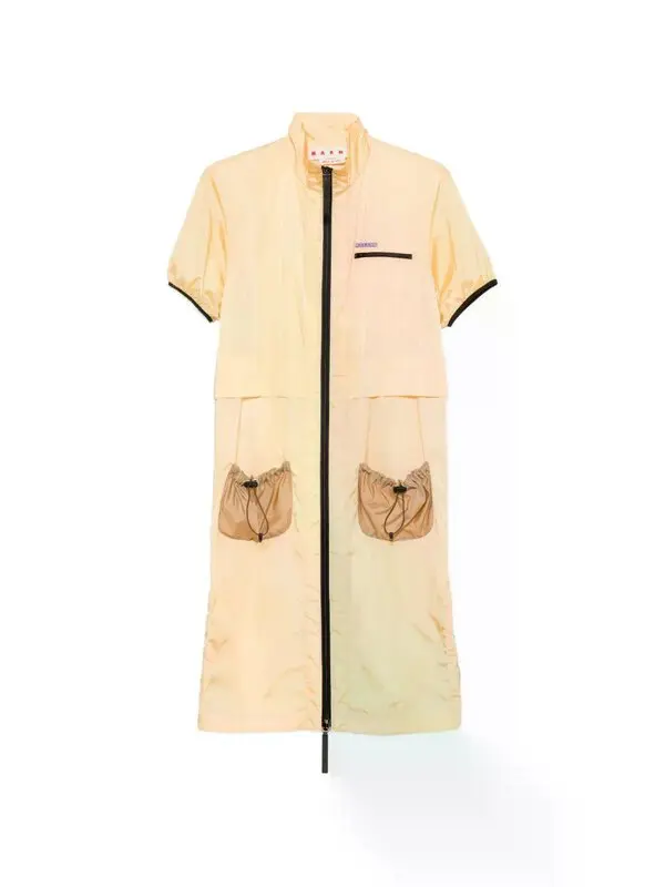 Marni Zip-up Drawstring Pocket Dress