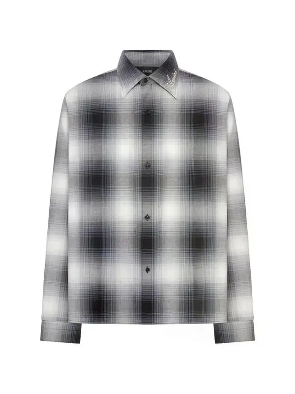 Amiri Logo-embroidered Check Shirt