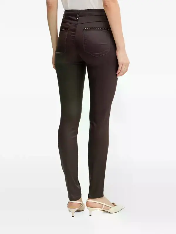 MORGAN Stud-embellished Skinny-fit Trousers