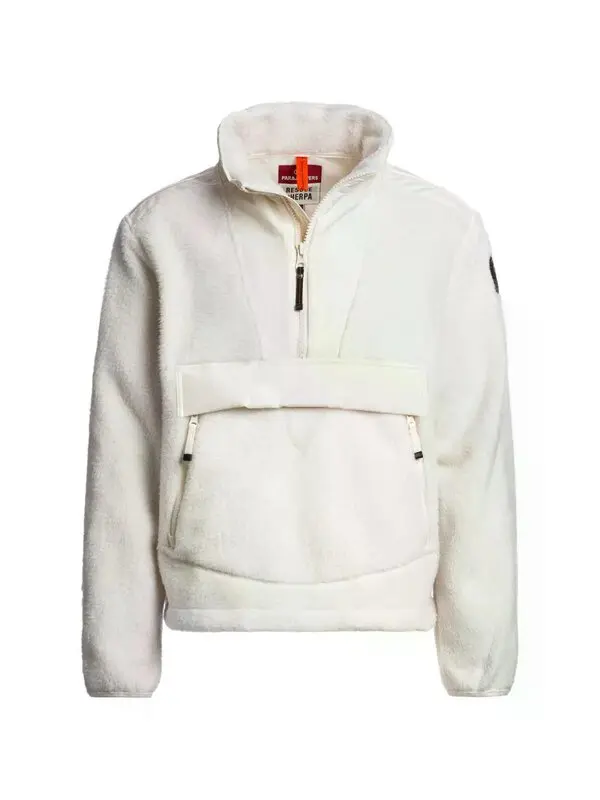 PARAJUMPERS Half-zip Fleece Sweater - Neutrals