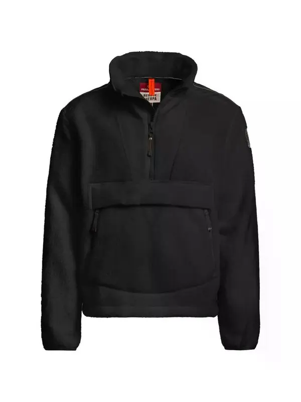 PARAJUMPERS Bergen No Embro Half-zip Sweatshirt - Black