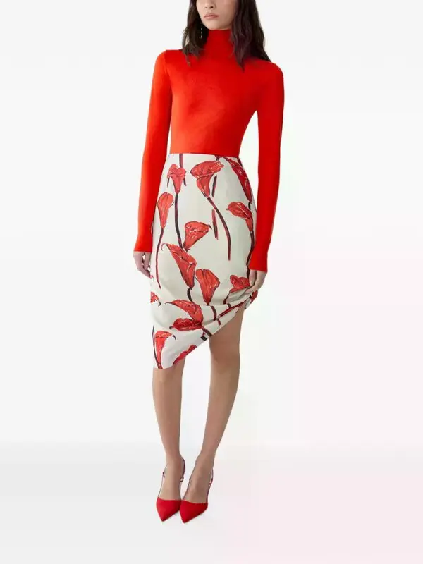 Carolina Herrera Mock Neck Sweater