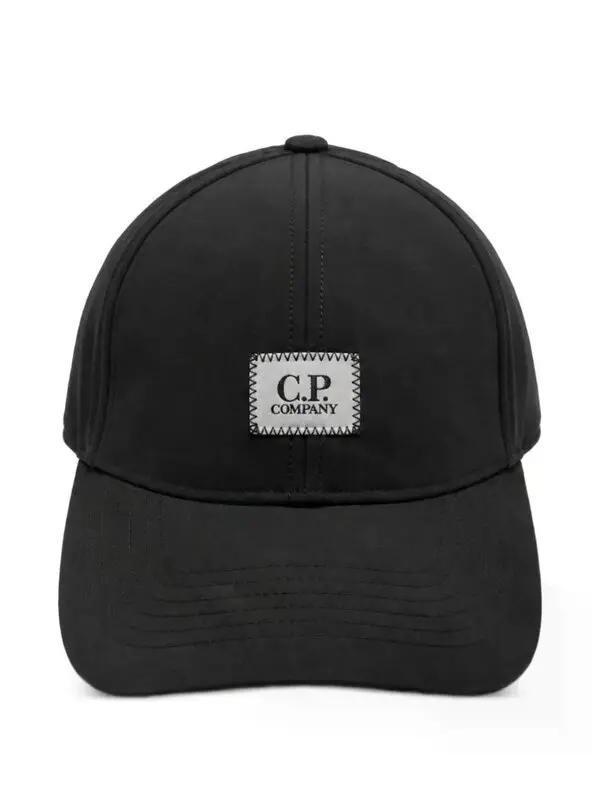 C.P. COMPANY Logo Patch Baseball Cap - Black
