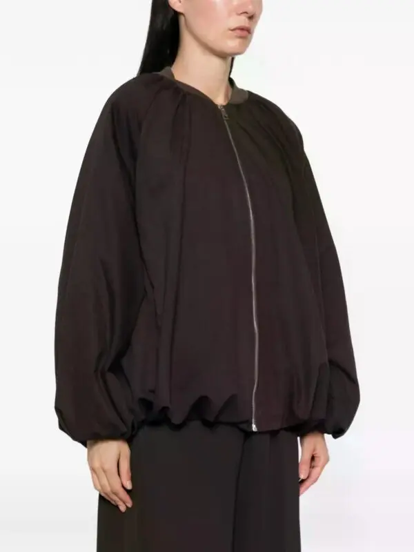 Imperial Zip-up Puffed-sleeve Jacket