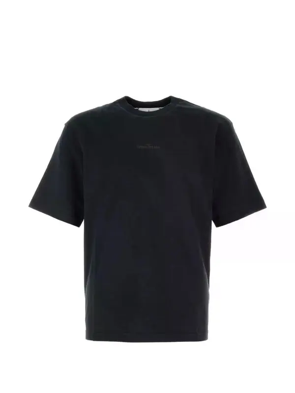 Stone Island Logo-print Cotton T-shirt - Blue