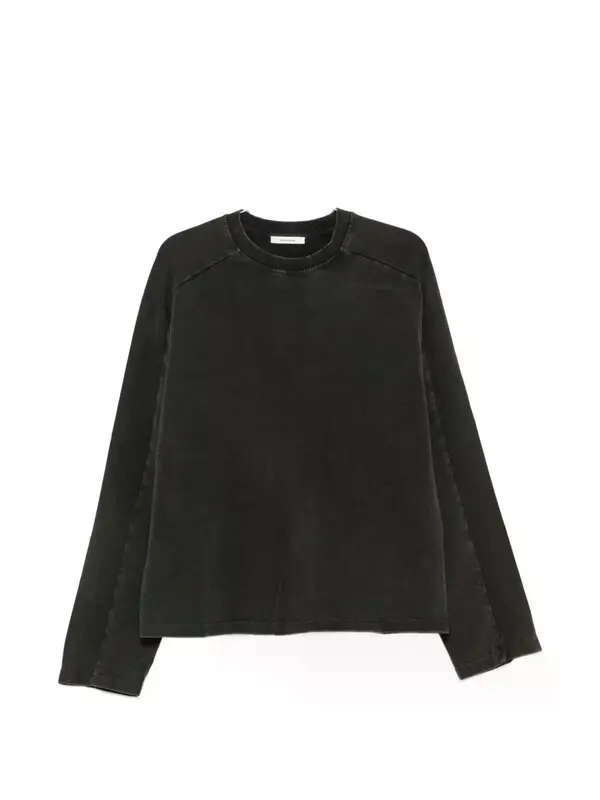 ENTIRE STUDIOS Faded-effect Long-sleeve T-shirt - Black