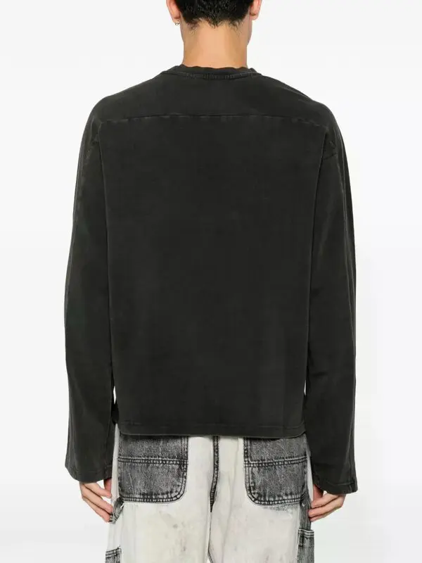 ENTIRE STUDIOS Faded-effect Long-sleeve T-shirt