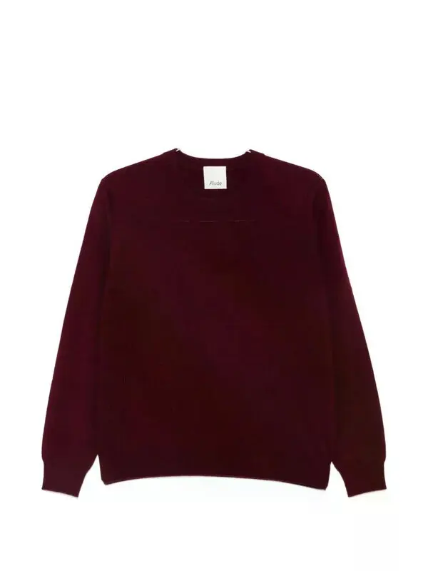 ALLUDE Crew-neck Long-sleeve Sweater