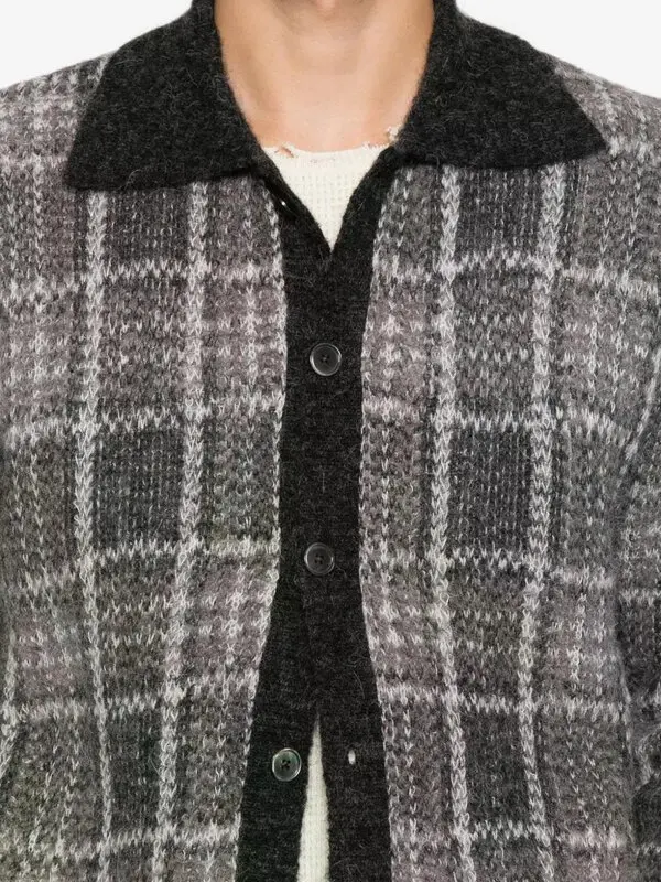 Our Legacy Grand Check Fuzzy Alpaca Sweater