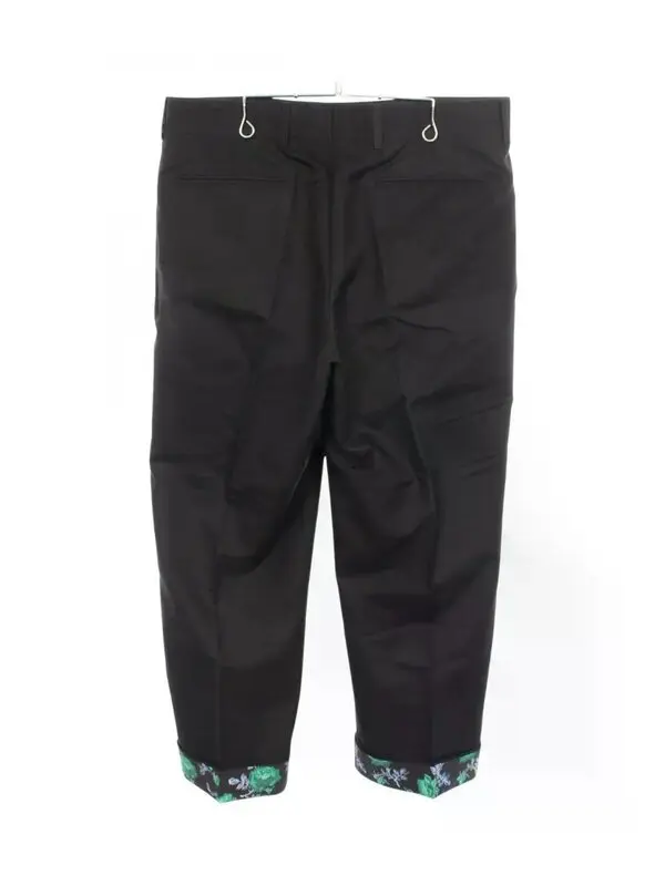 Dior 2010s Floral-print Hem Trousers