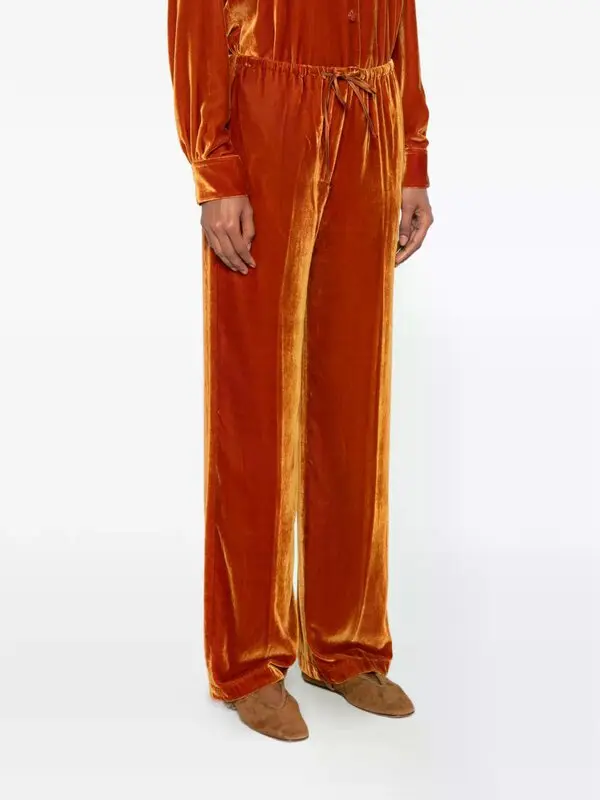 FORTE_FORTE Velvet Drawstring Trousers