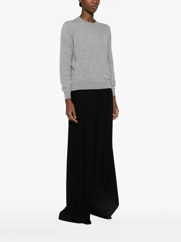 ALLUDE Ribbed-trim Sweater