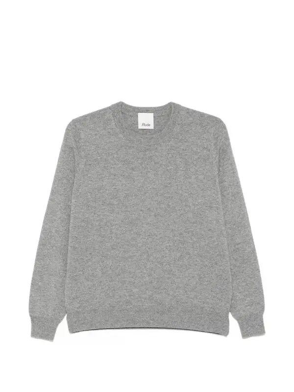 ALLUDE Ribbed-trim Sweater