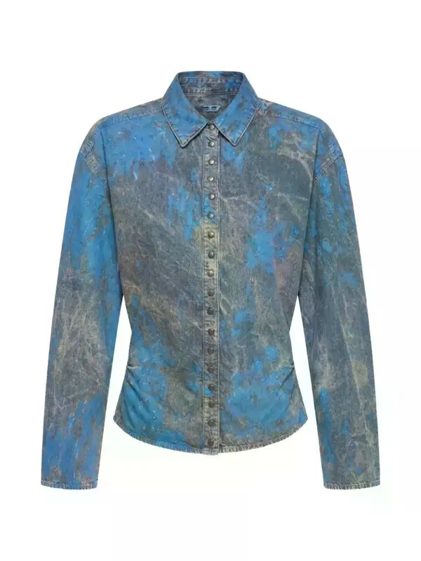 DIESEL® Bleached Effect Denim Shirt