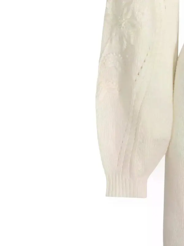 TWINSET Embroidered Balloon-sleeve Mini Dress