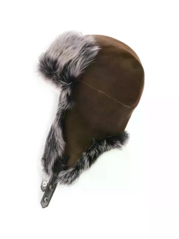 BIGARDINI Everest Shearling-trim Trapper Hat - Brown
