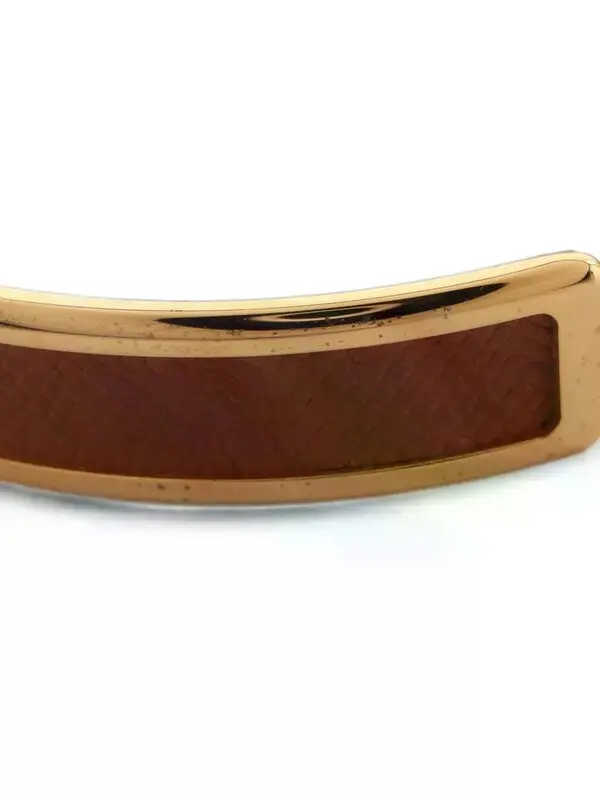 Hermès 2010s Olympe Leather Bangle