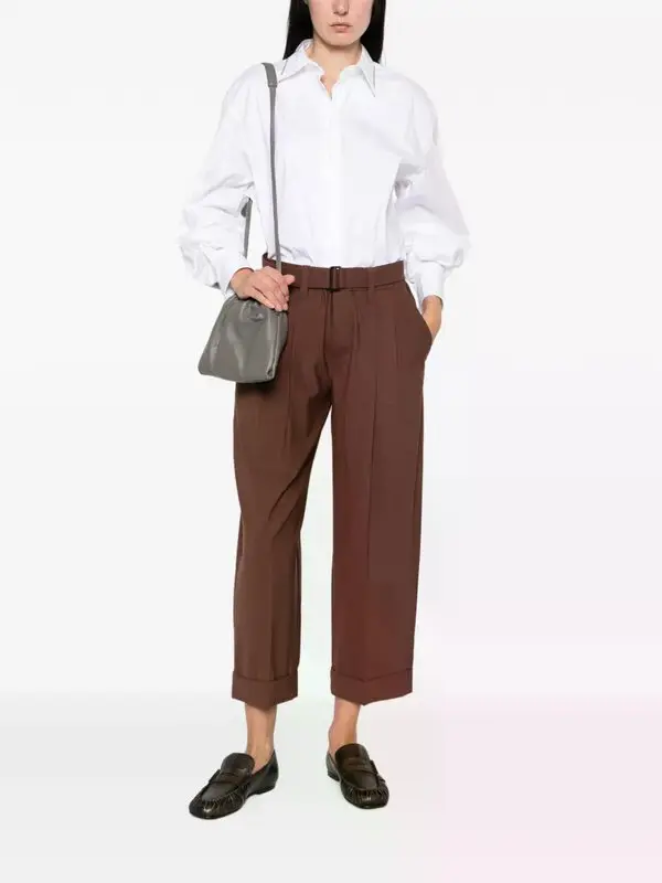 Brunello Cucinelli Belted Pleated Trousers