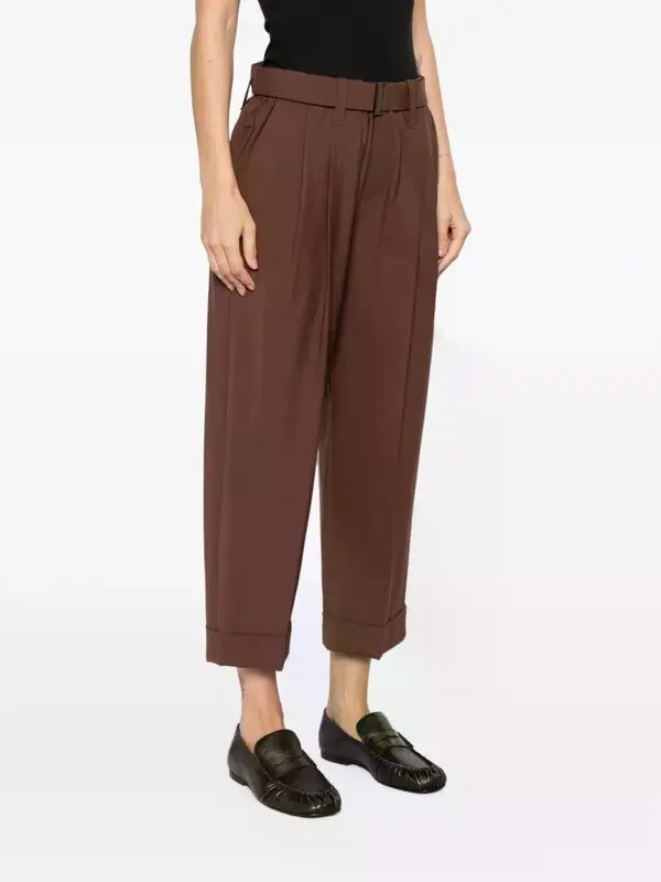 Brunello Cucinelli Belted Pleated Trousers