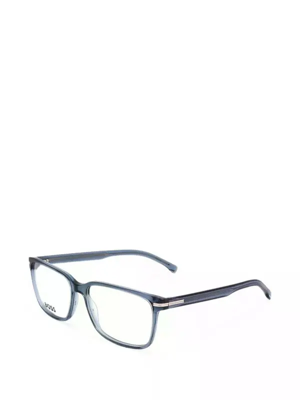 BOSS Rectangle-frame Glasses - Blue