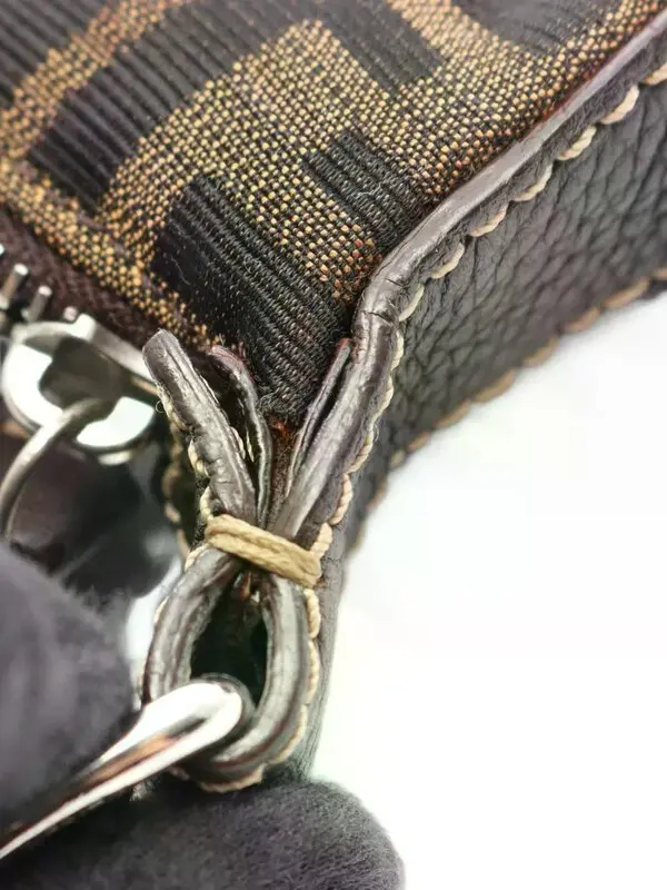 Fendi 2010s Selleria Zucca Shoulder Bag