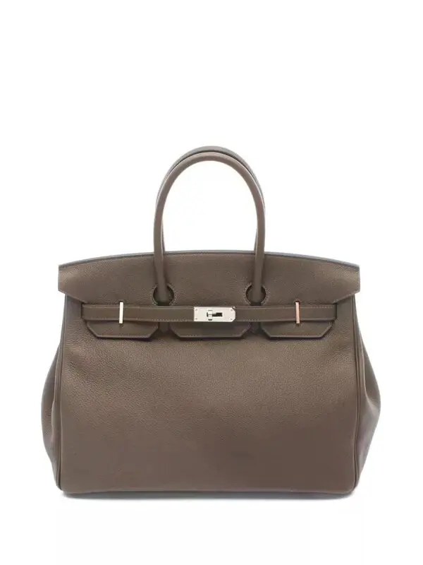 Hermès 35 Birkin Togo Leather Tote Bag - Brown