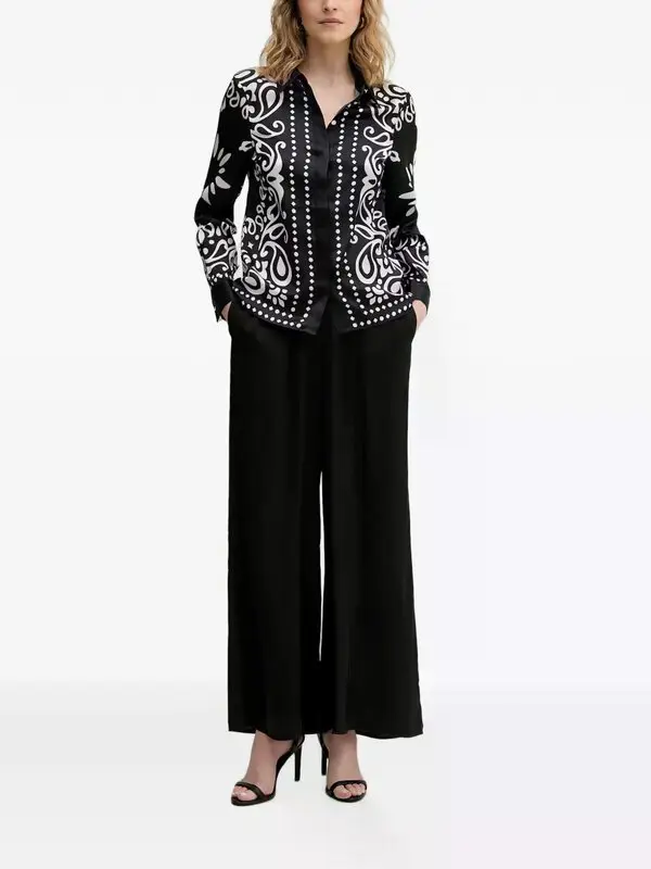 MORGAN Elasticated-waist Palazzo Pants