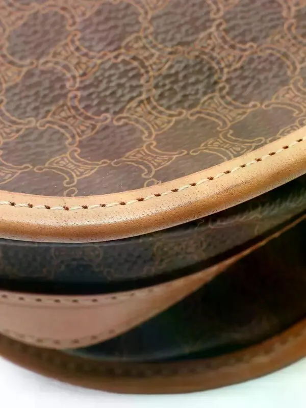 Celine 2000s Macadam Shoulder Bag - Brown