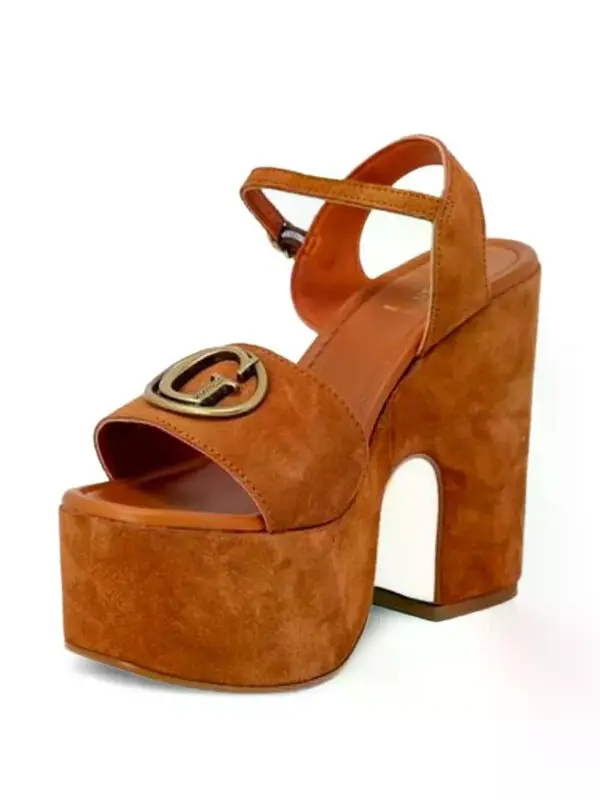 Guess Logo-plaque Platform Sandals