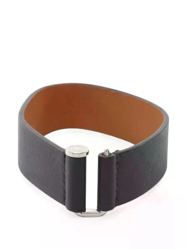Hermès Leather Bracelet - Black