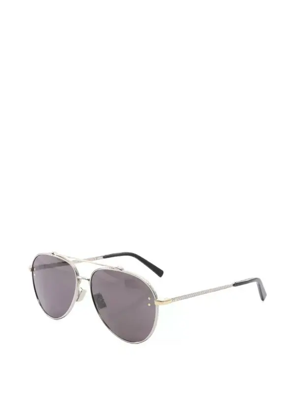 Dior 2010s Cd Diamond Pilot Sunglasses - Silver
